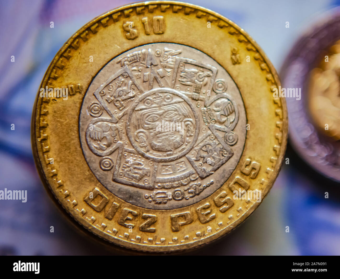 Mexican peso coin hi-res stock photography and images - Alamy