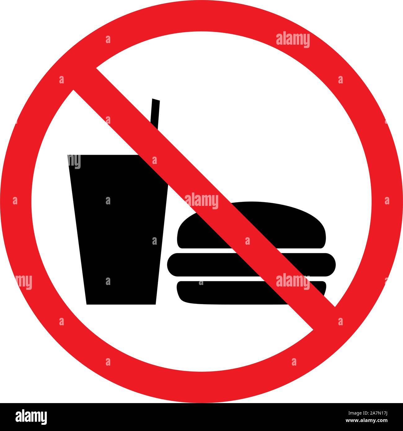 Food and drink prohibited prohibition sign hi-res stock photography and ...