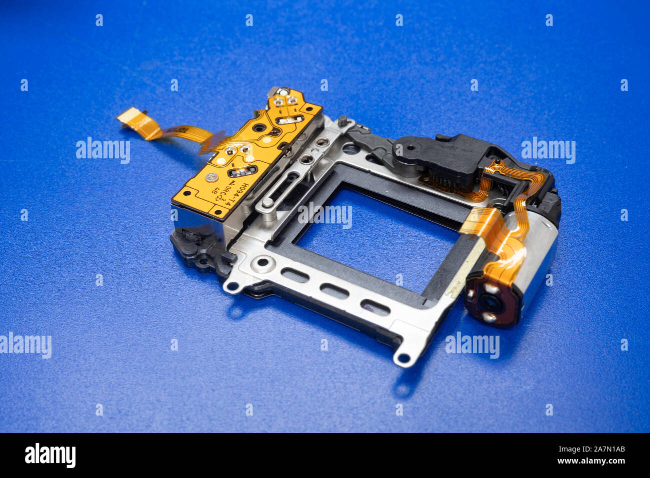 Camera shutter part. Electronic shutter device component of electronic ...