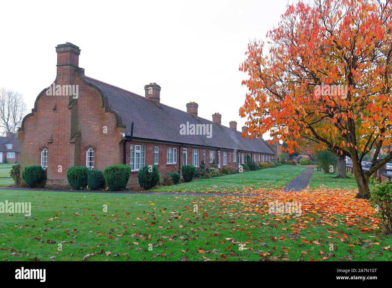 Sir John Hunt Memorial Homes on St Oswalds Road in Fulford,York Stock ...