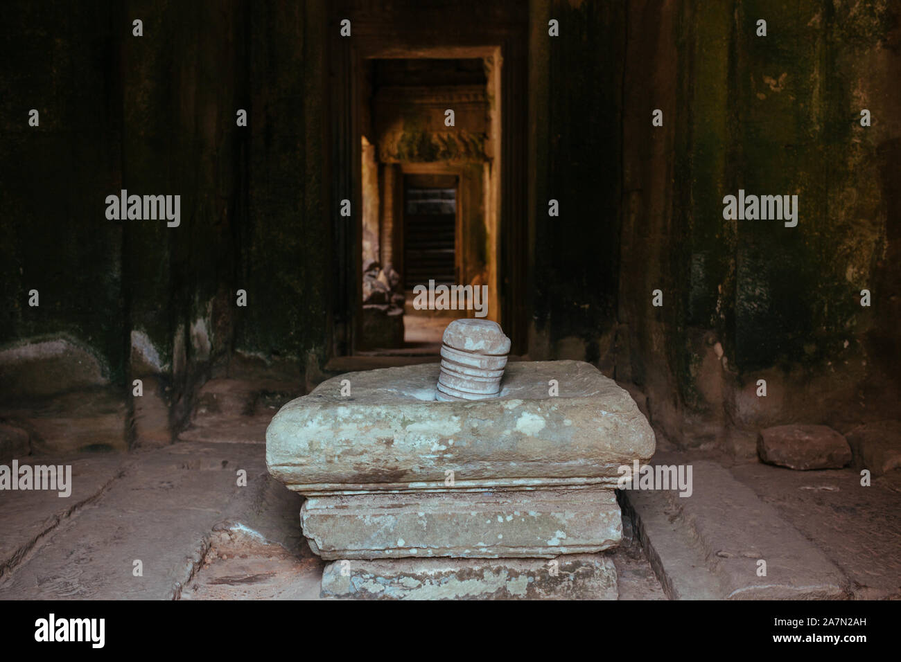 Altar of sacrifice ritual in Angkor Wat Temple in Cambodia in Asia ...