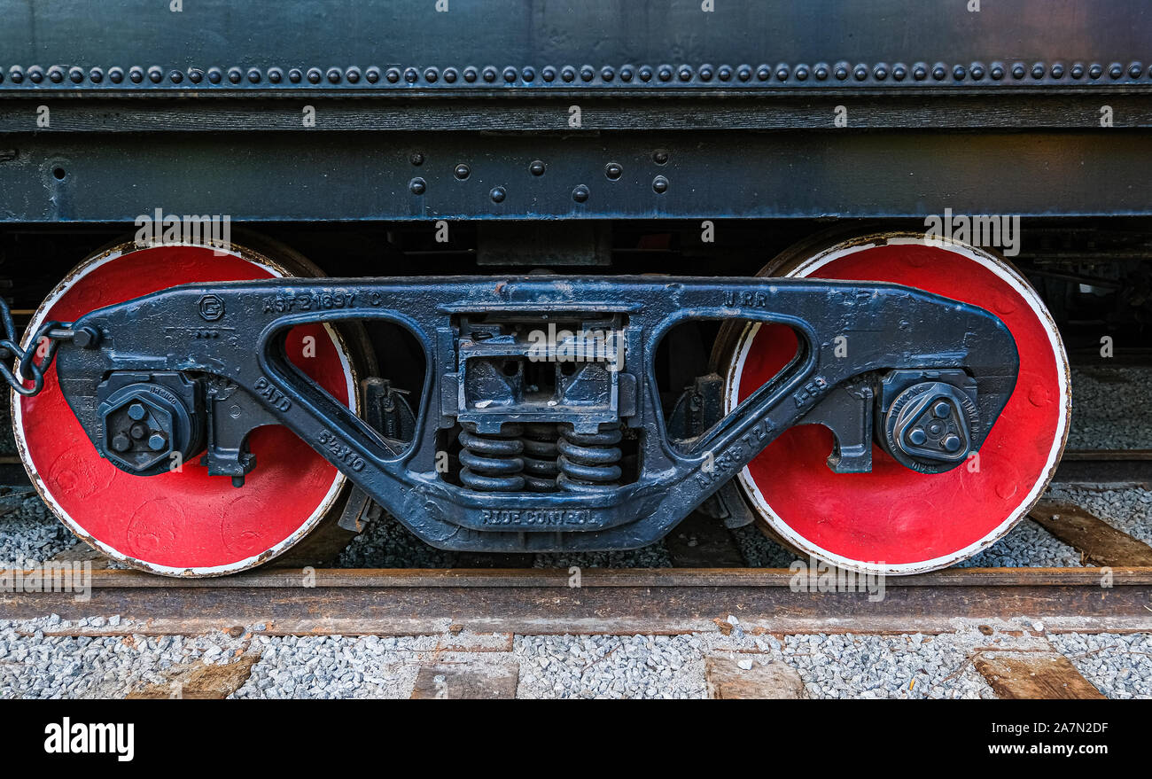 Red Train Wheels Stock Photo - Alamy