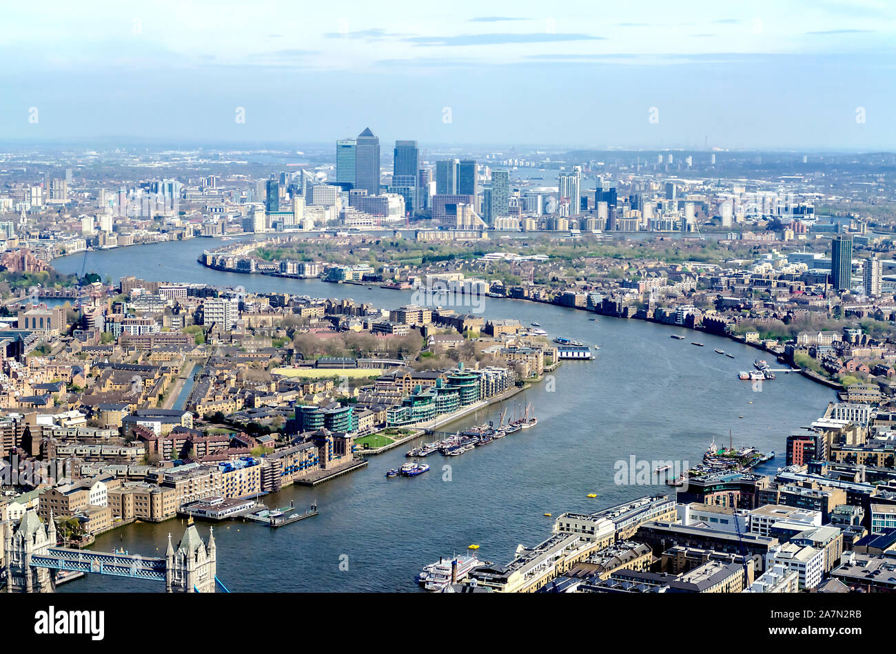Scenic aerial view of London, UK Stock Photo - Alamy