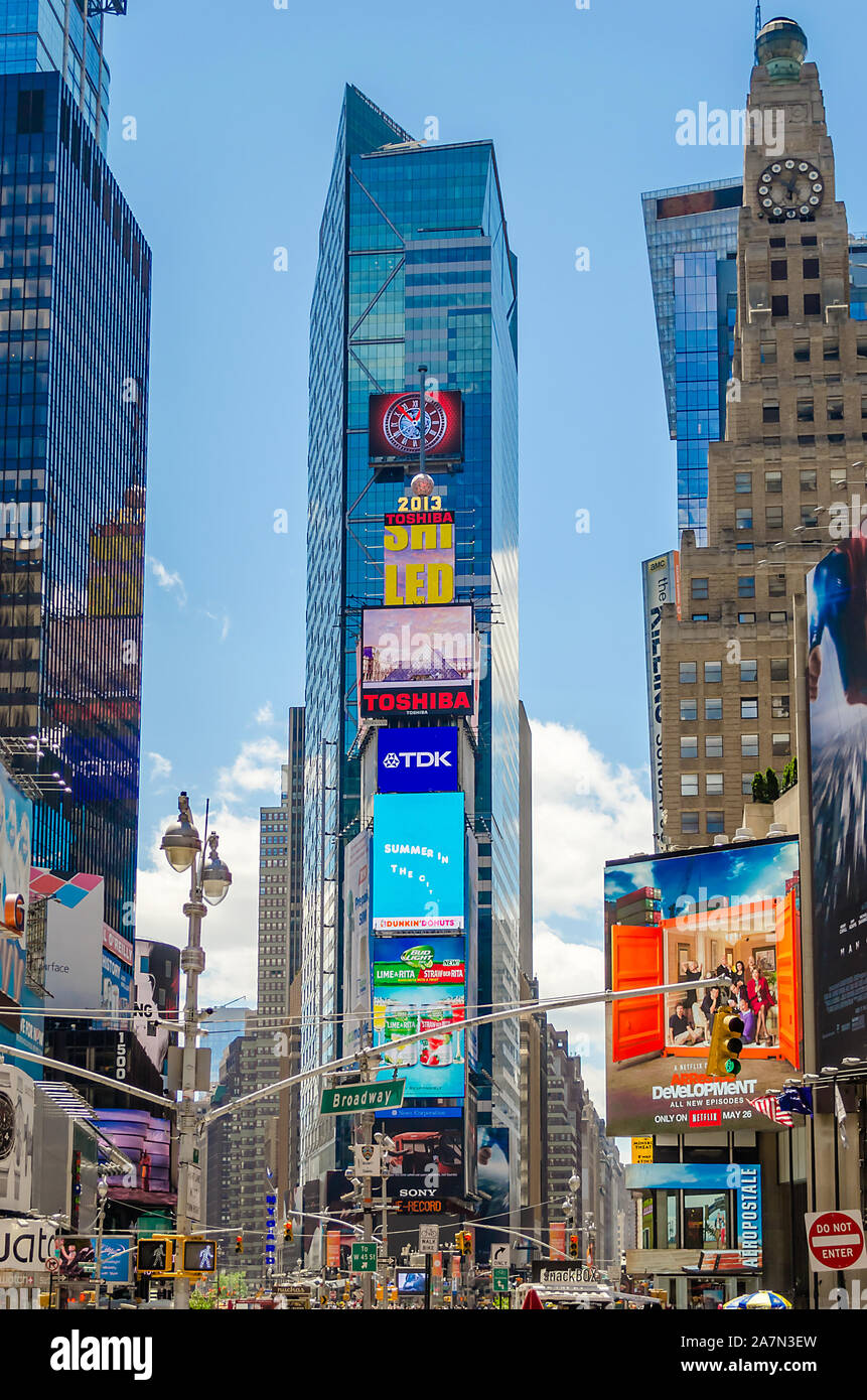NEW YORK CITY - MAY 26, 2013: Times Square, New York City, May 26, 2013 ...