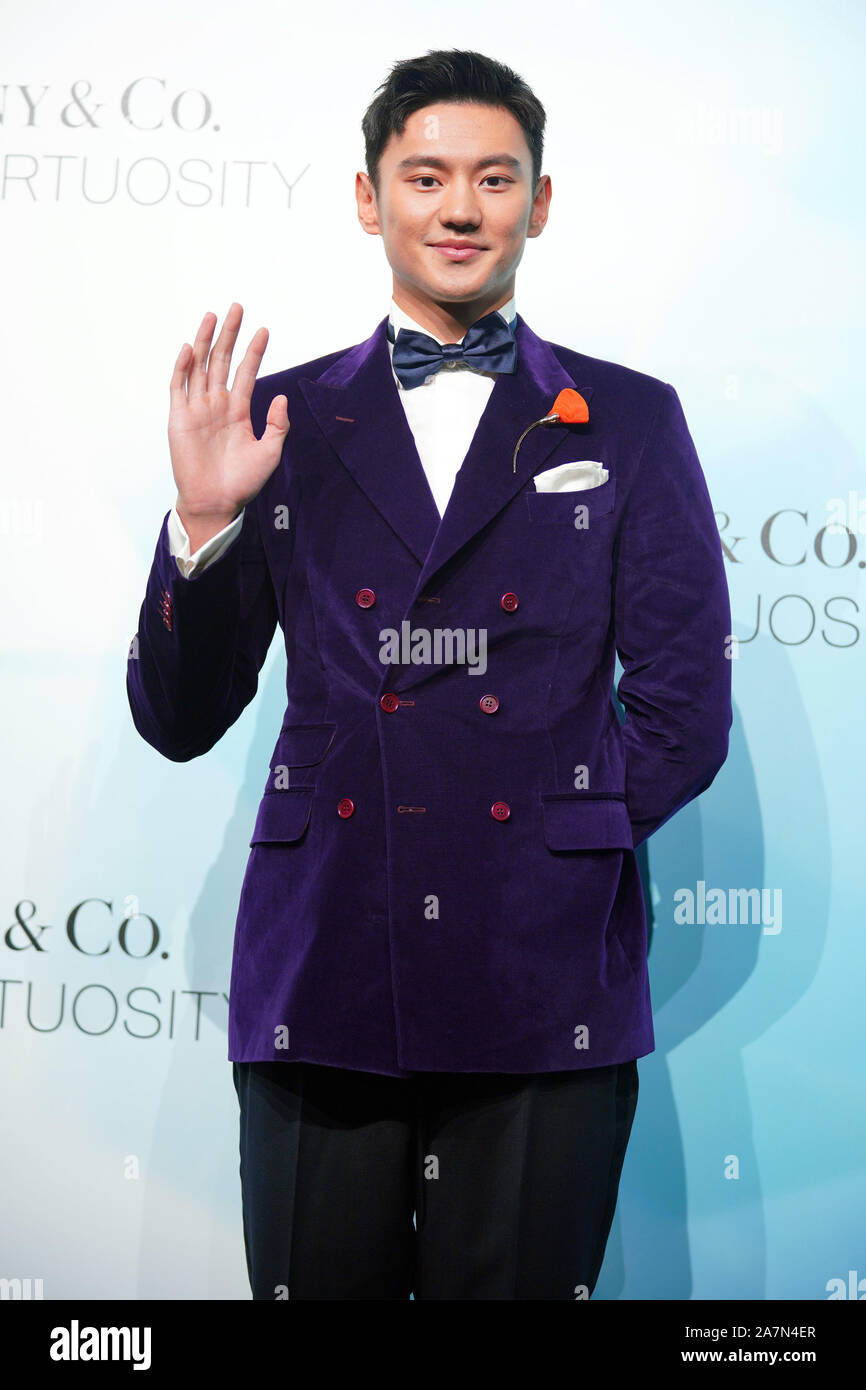 Chinese competitive swimmer Ning Zetao attends the Tiffany Co ...