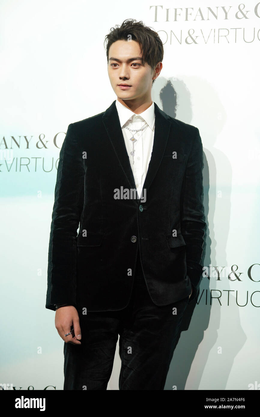 Chinese actor and model Xu Kai attends the Tiffany Co. promotional ...