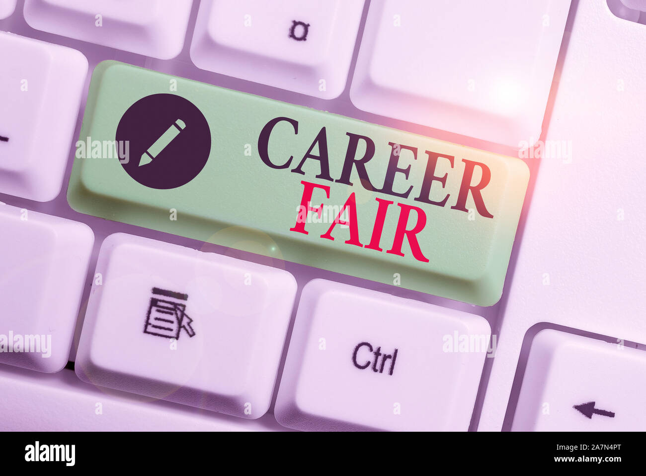 Handwriting text writing Career Fair. Conceptual photo an event at ...