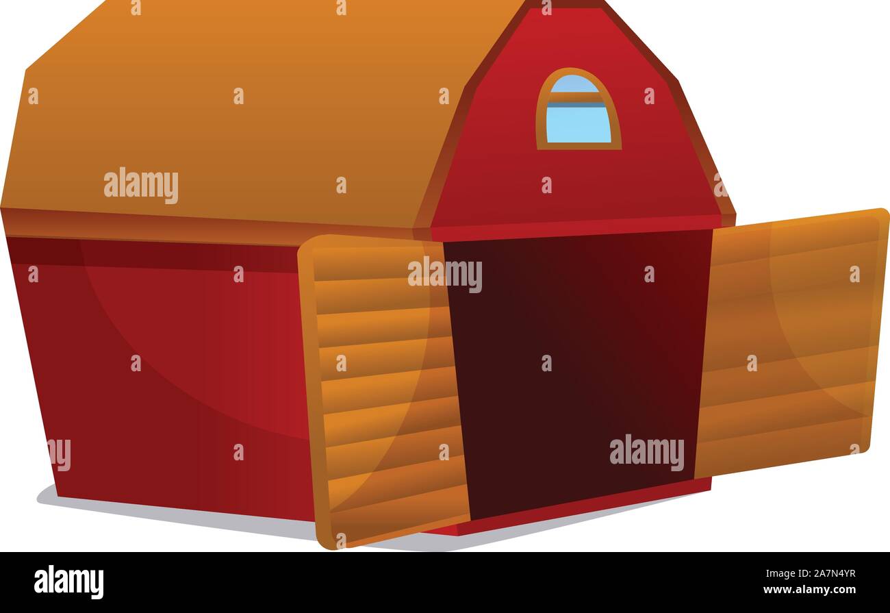 Farm barn icon. Cartoon of farm barn vector icon for web design ...
