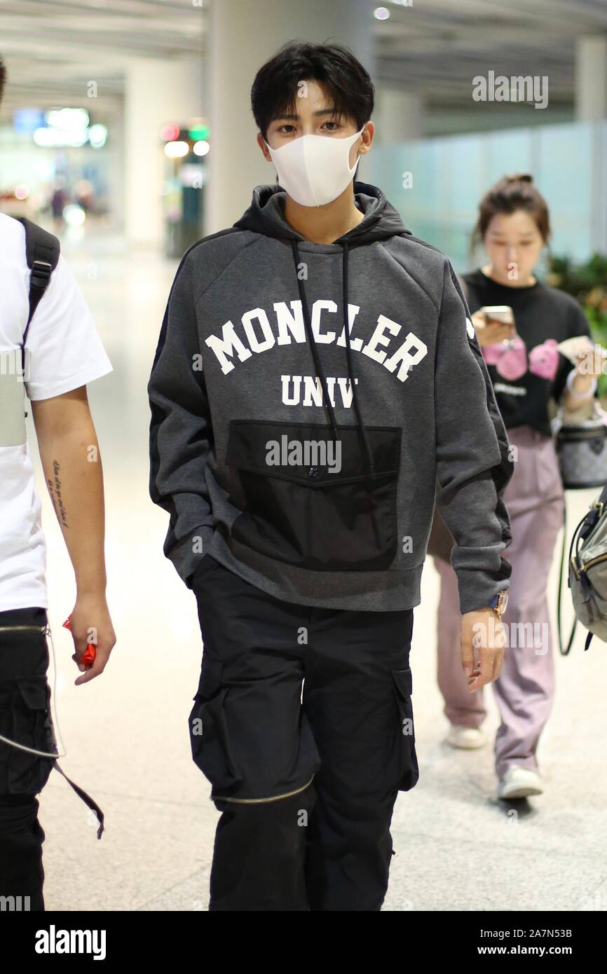 Chinese actor and singer Hou Minghao or Neo Hou shows up at the Beijing ...