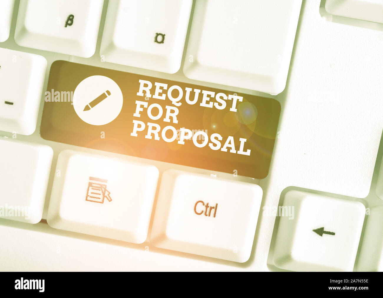 Text sign showing Request For Proposal. Business photo showcasing ...