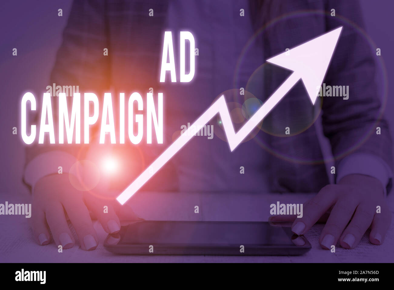 Writing note showing Ad Campaign. Business concept for an organized ...