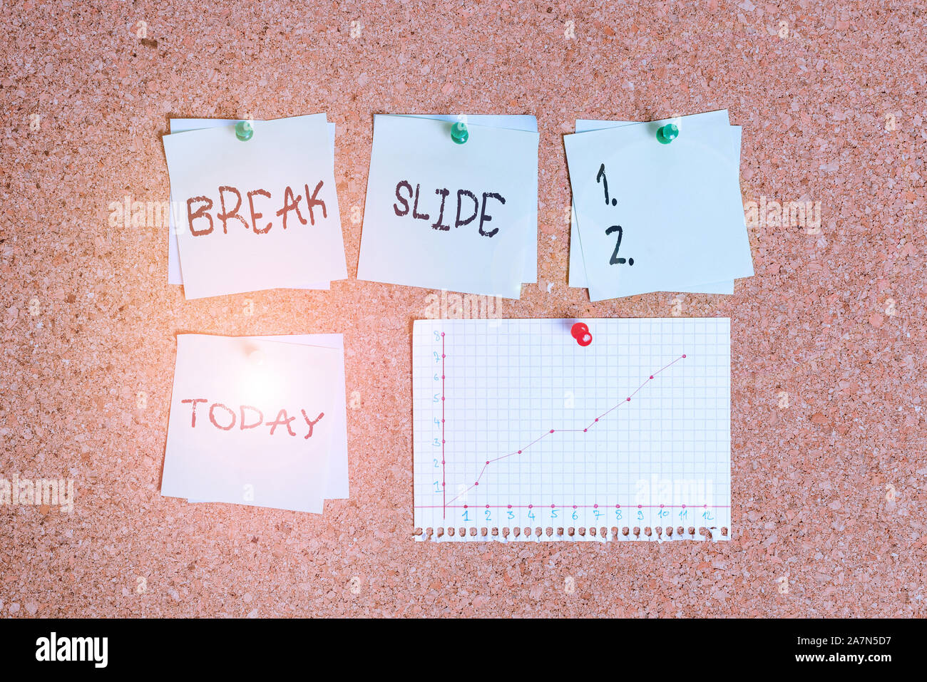 Conceptual hand writing showing Break Slide. Concept meaning a good ...