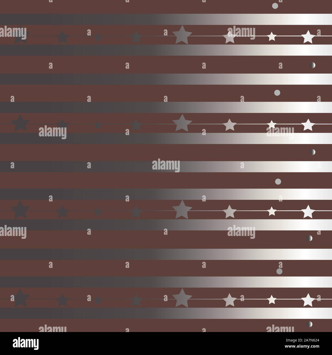 Cute pattern with silver and golden elements. Vector Illustration Stock ...