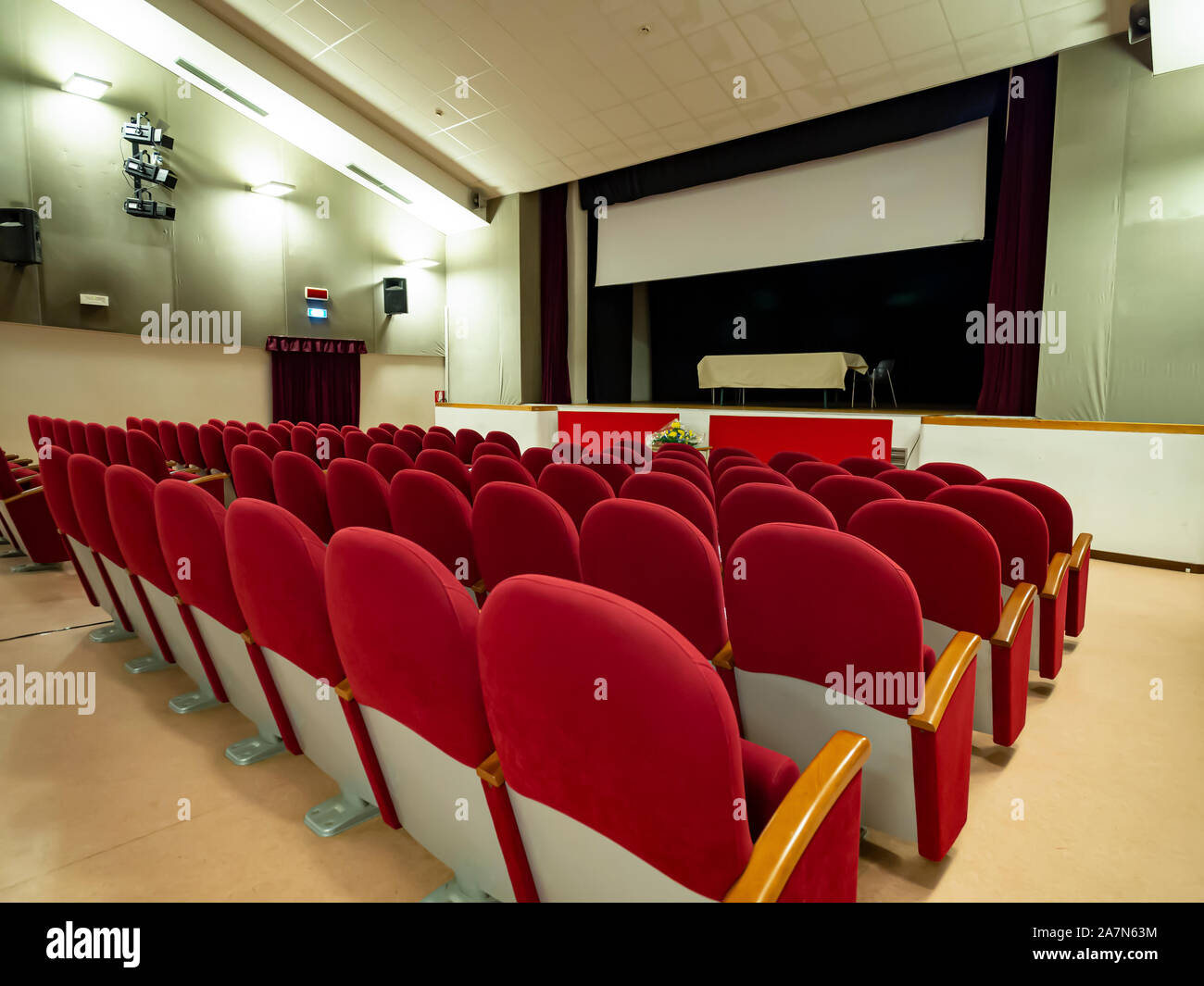 Auditorium hall in a theater Stock Photo - Alamy
