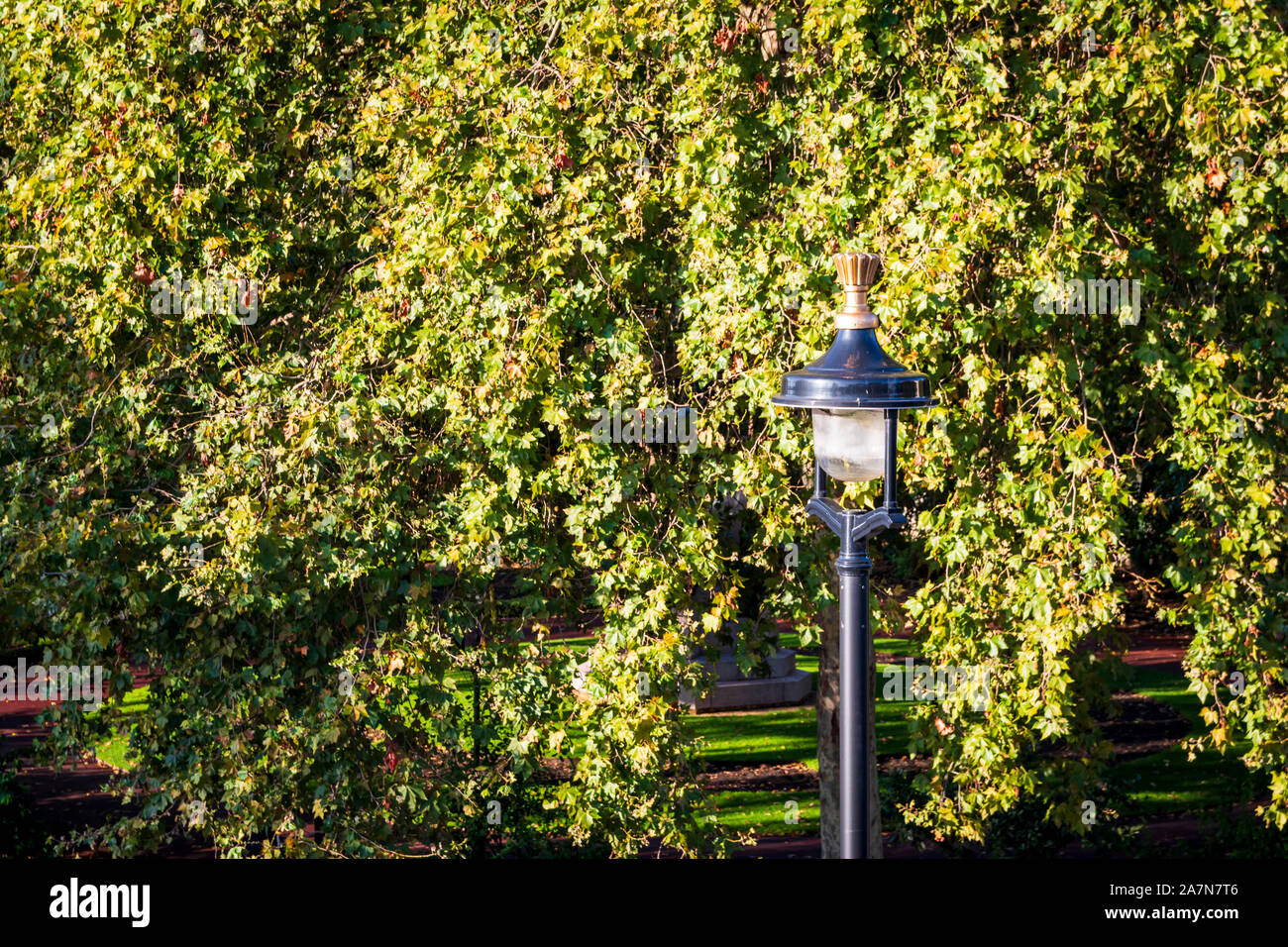 A lamp post seen from up high Stock Photo - Alamy