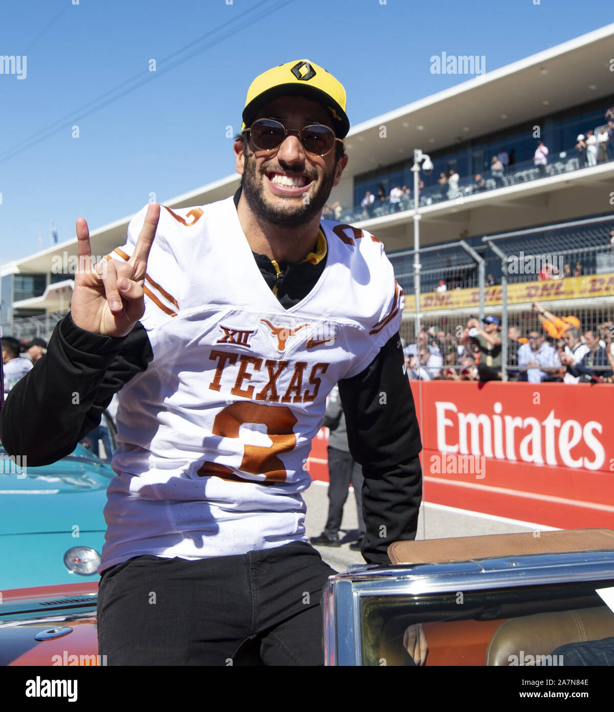 Austin, Texas, USA. 3rd Nov, 2019. 3 DANIEL RICCIARDO of Renault F1 ...
