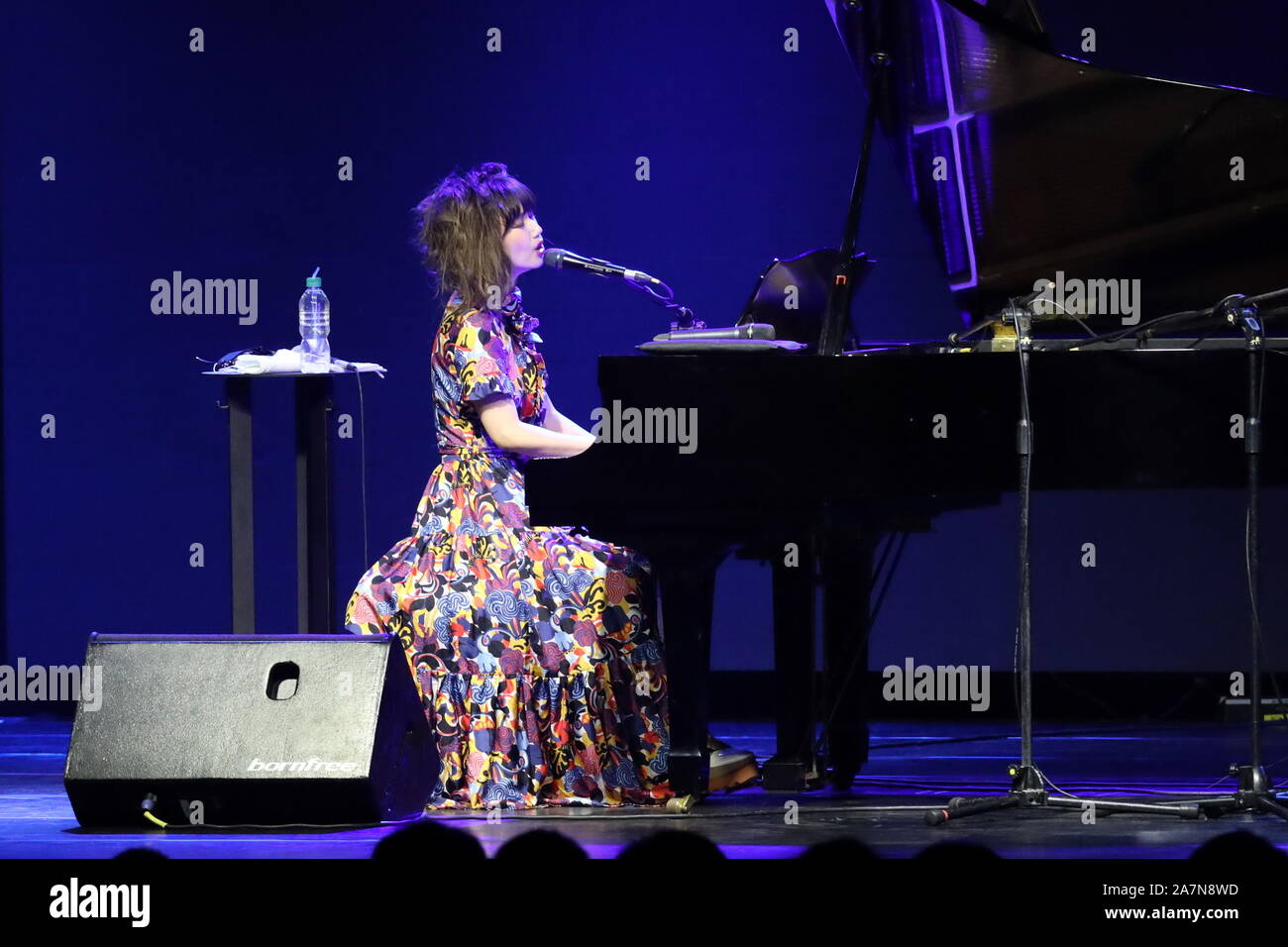 Japanese singer-songwriter Ai Otsuka performs during her "AIO PIANO at ...