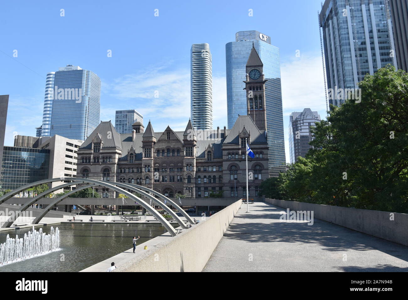 Toronto City Hall Plaza, featuring the iconic Toronto sign, Toronto ...