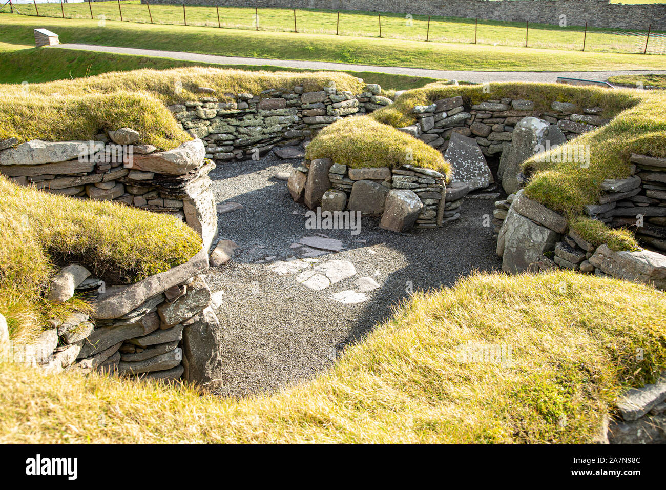 An example of the Bronze Age settlement showing the small cells ...