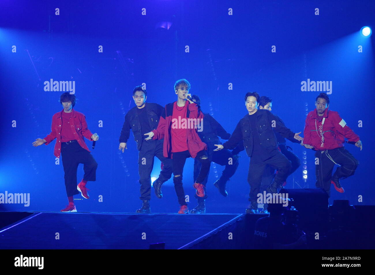 Ryohei Chiba, Keita Tachibana and Ryuichi Ogata of Japanese pop boy ...