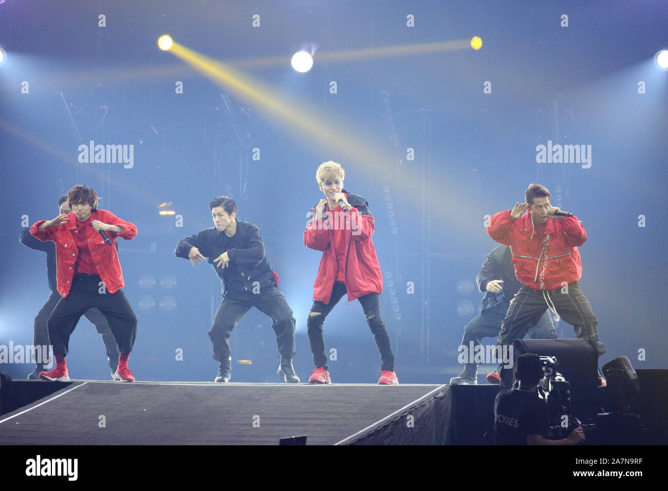 Ryohei Chiba, Keita Tachibana and Ryuichi Ogata of Japanese pop boy ...