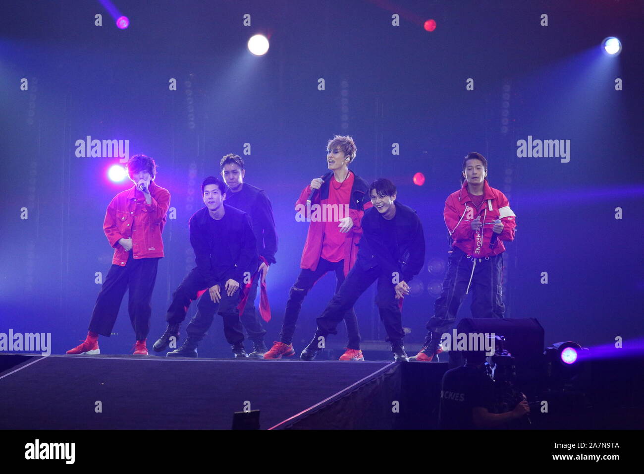 Ryohei Chiba, Keita Tachibana and Ryuichi Ogata of Japanese pop boy ...