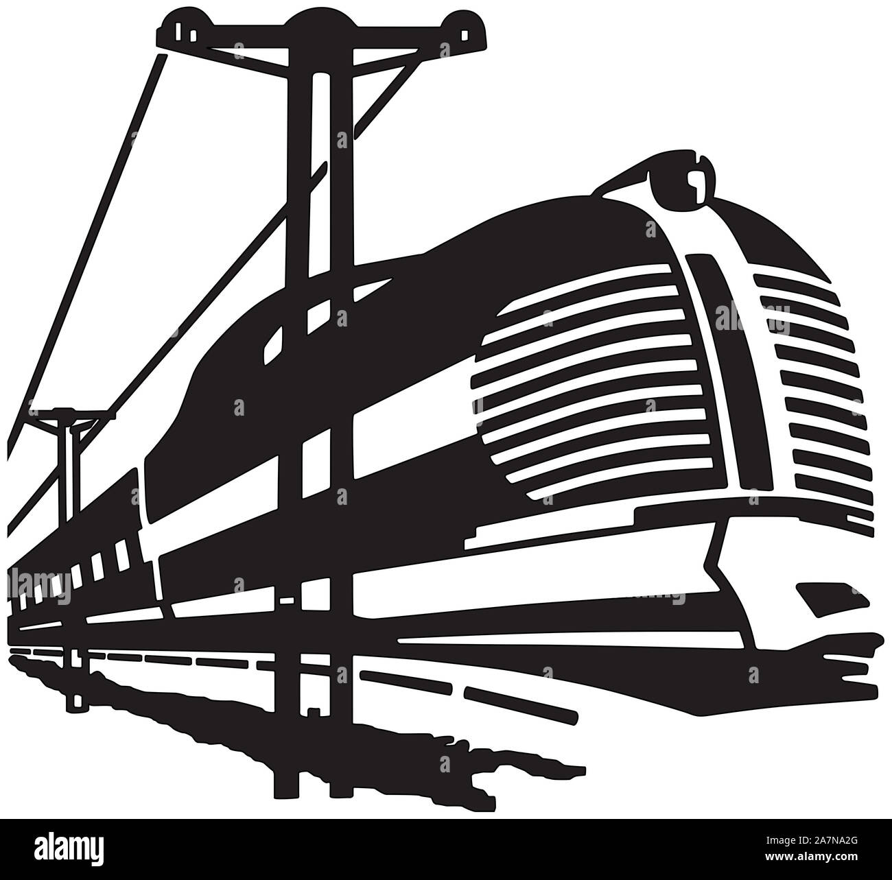 High speed train clipart hi-res stock photography and images - Alamy