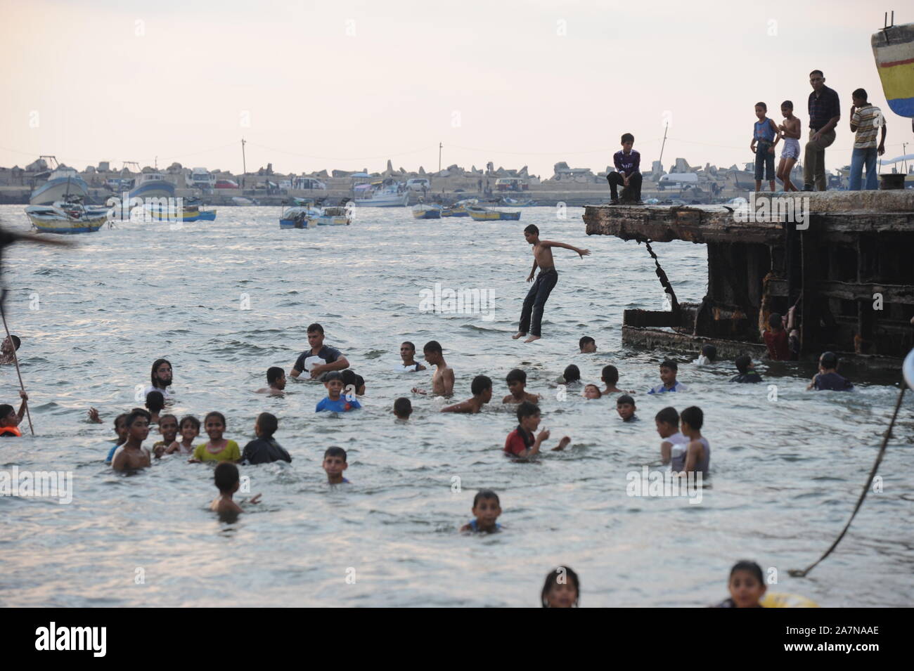 8 July 2011. Gaza,Palestine. The Gaza Strip is a coastline on the ...