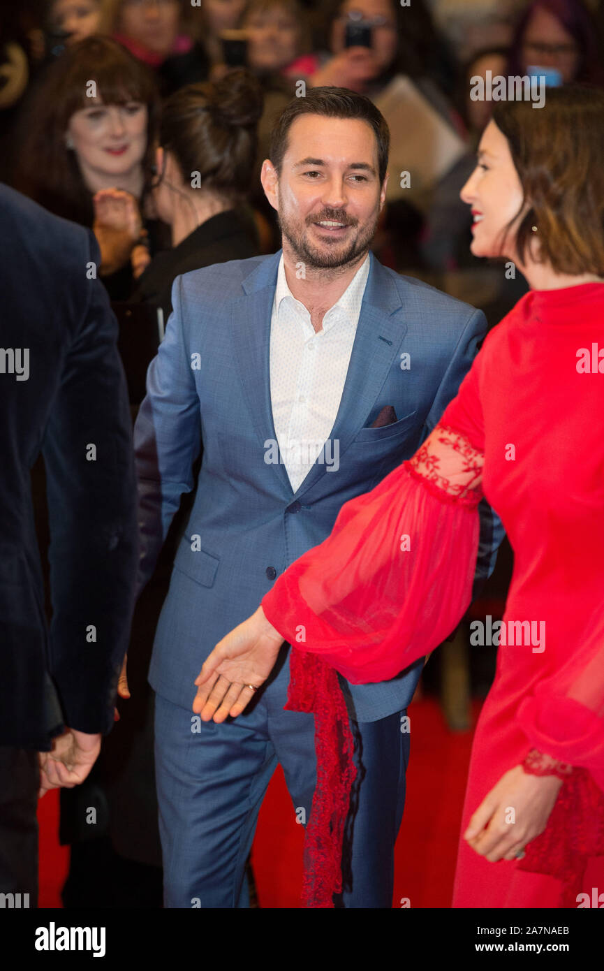 Glasgow, UK. 3 November 2019. Pictured: (left) Martin Compton (right ...