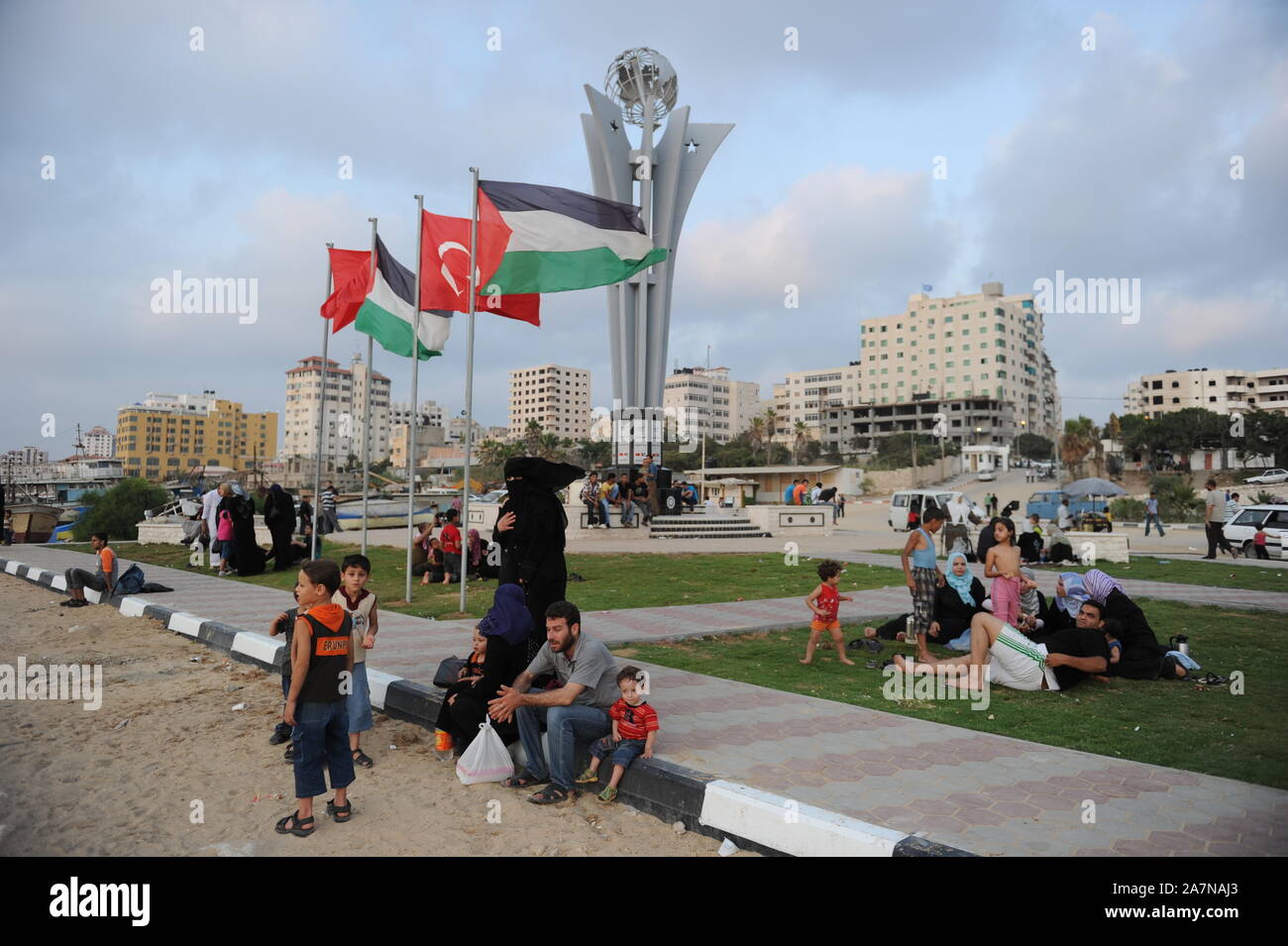 8 July 2011. Gaza,Palestine. The Gaza Strip is a coastline on the ...