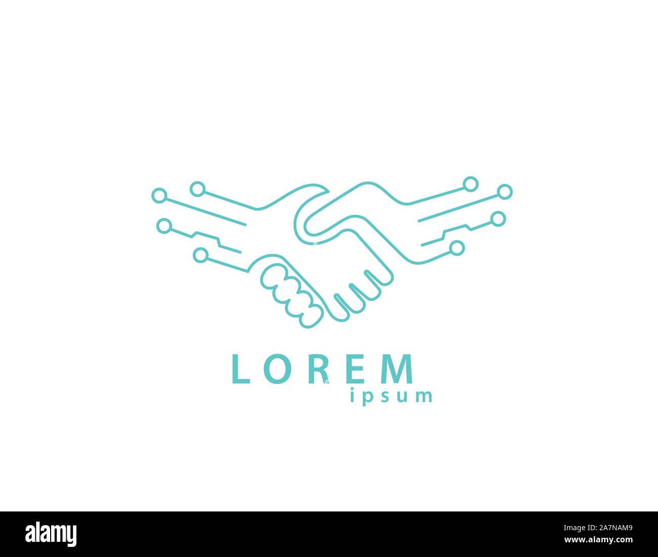 Digital partnership Stock Vector Images - Alamy