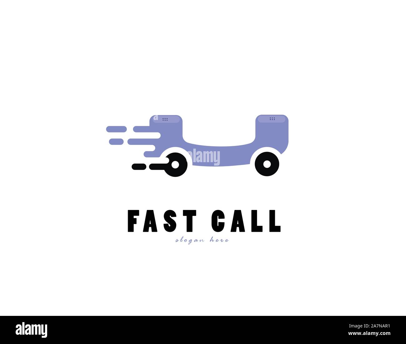 Call logo Stock Vector Images - Alamy