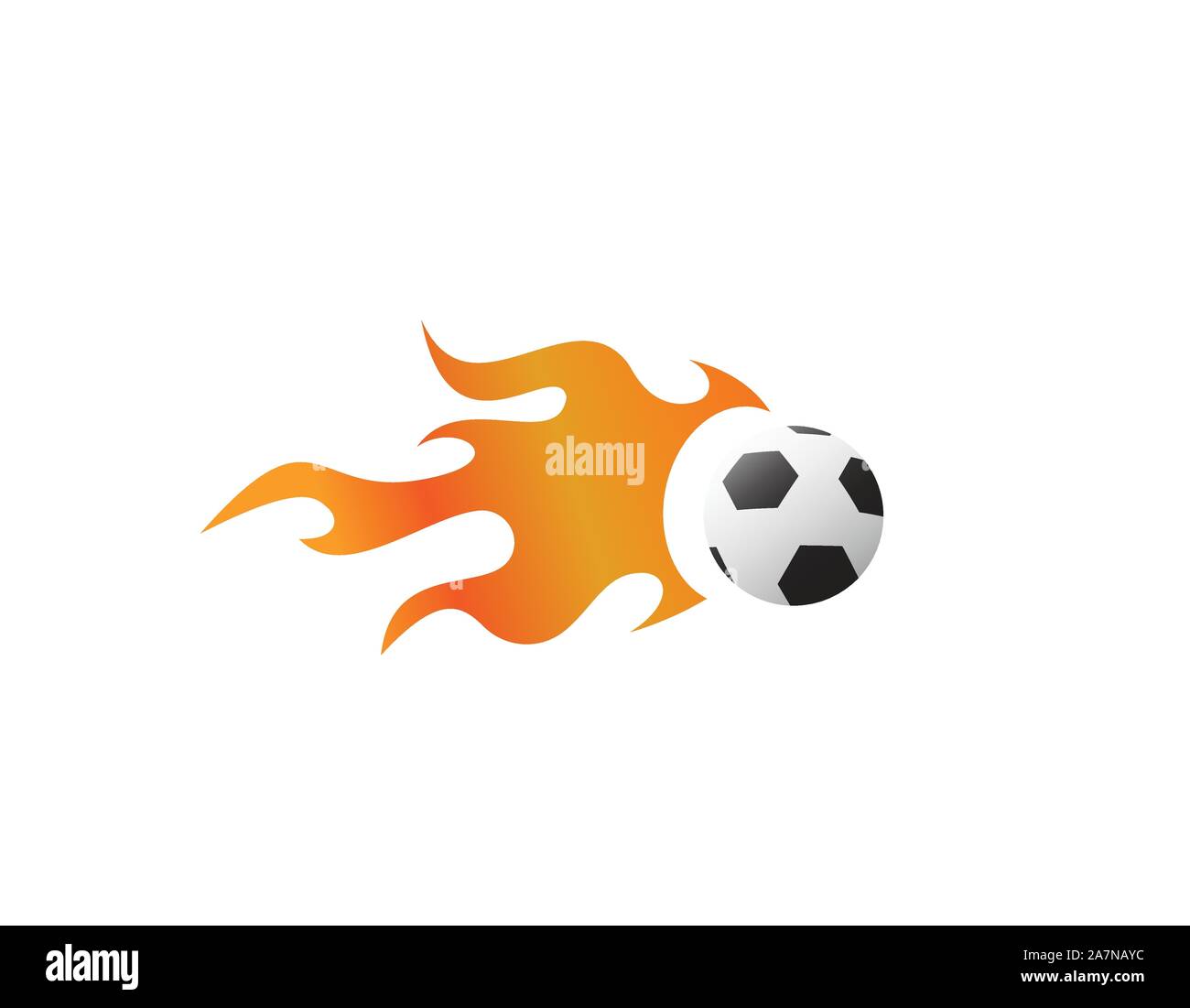 Soccer ball sport flame Stock Vector Images - Alamy