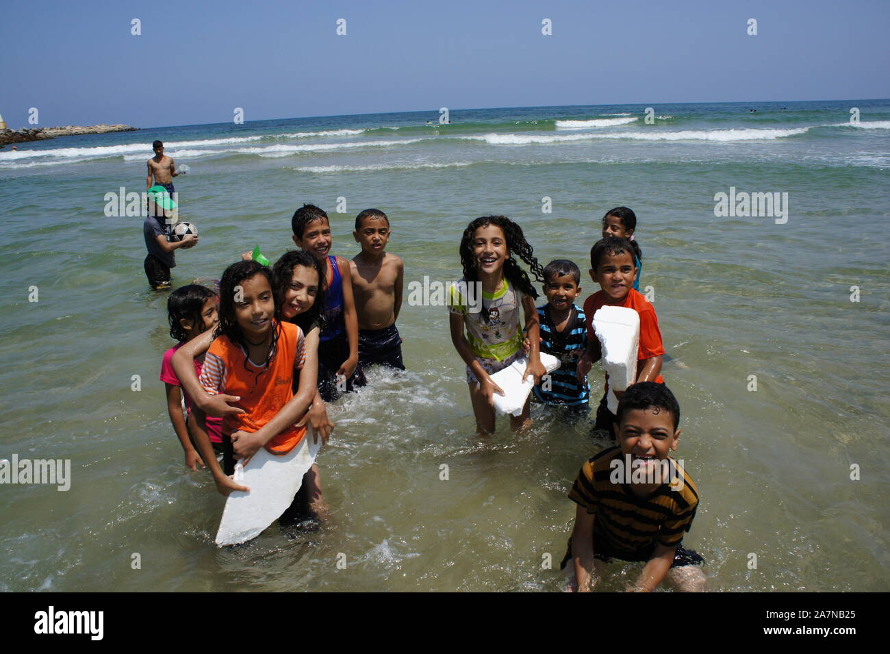 8 July 2011. Gaza,Palestine. The Gaza Strip is a coastline on the ...
