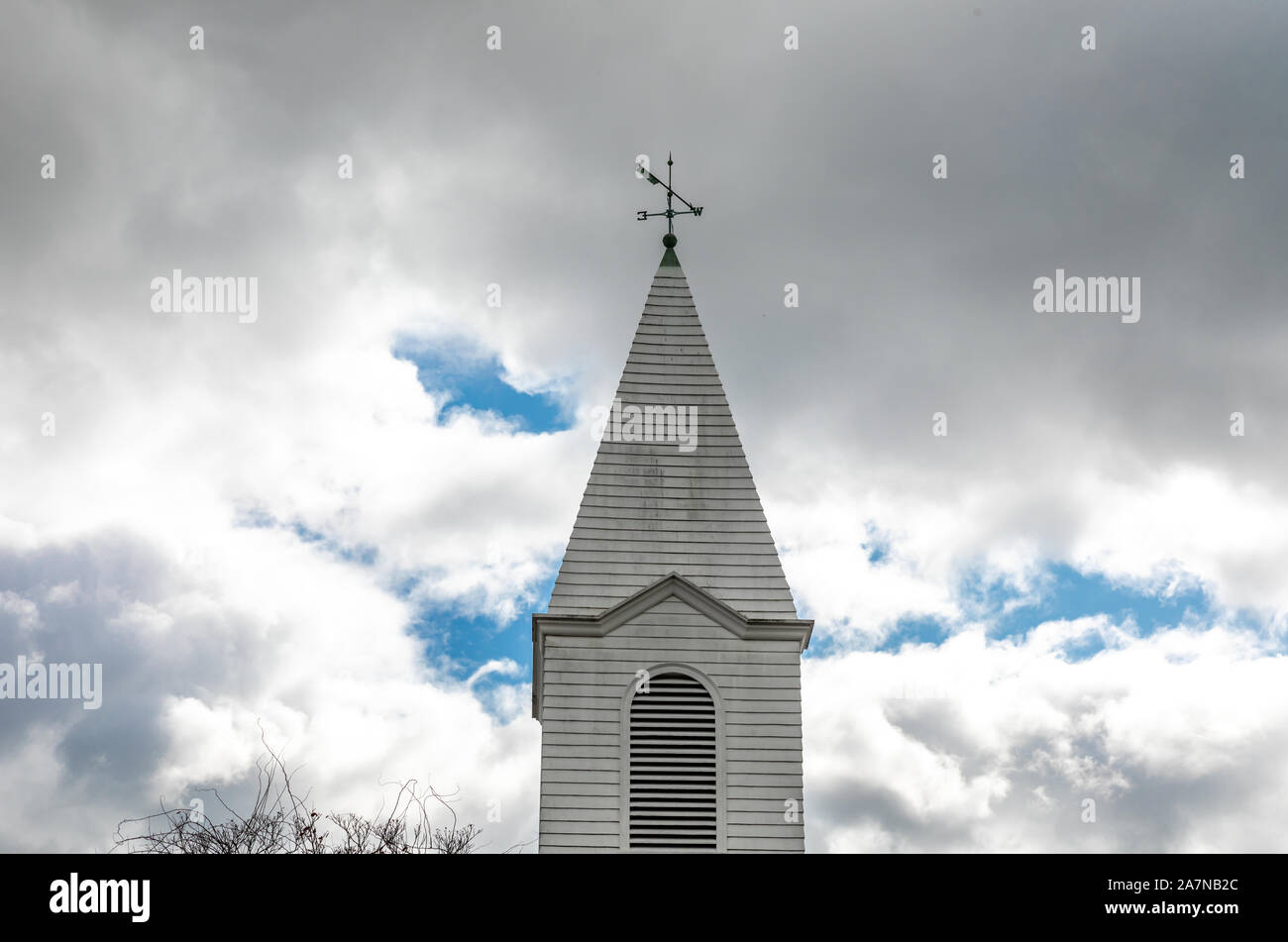 Church with weather vane hi-res stock photography and images - Alamy