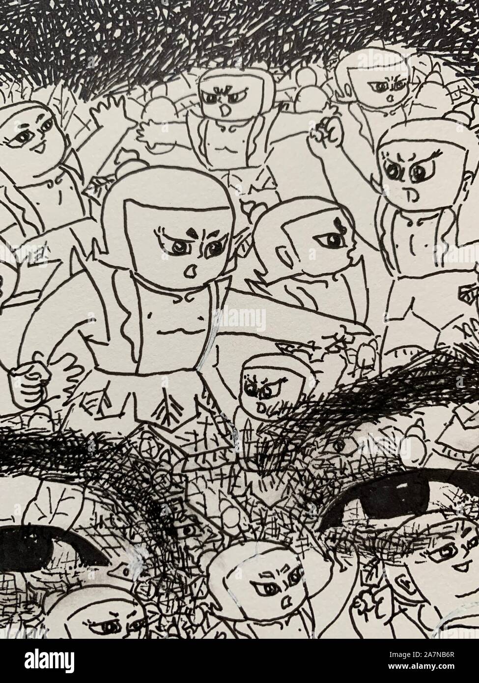 In this undated photo, the portrait of Hong Kong entertainer Wong Cho ...