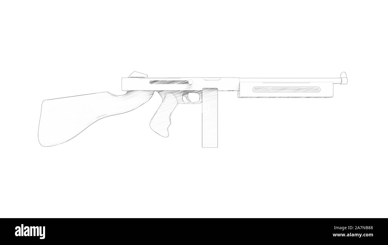 World War 1 Weapons Drawing