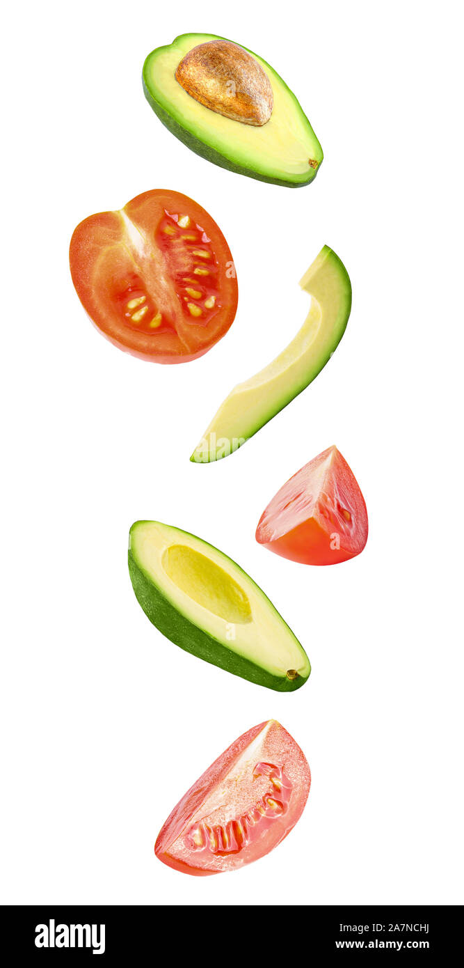 Falling vegetables salad isolated on Cut Out Stock Images & Pictures ...