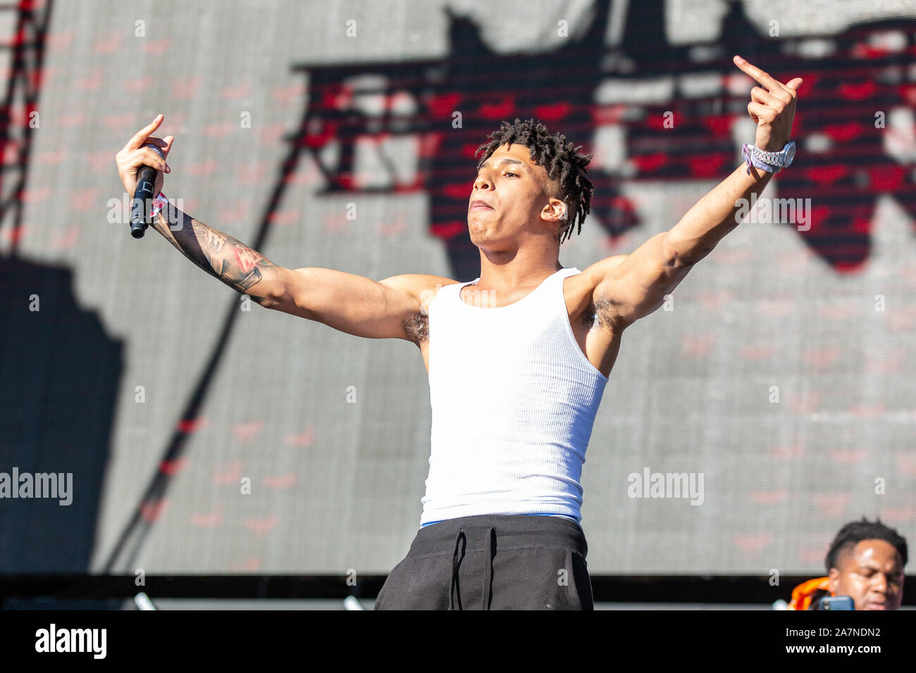 November 2, 2019, Las Vegas, Nevada, U.S: Rapper NLE CHOPPA (BRYSON ...