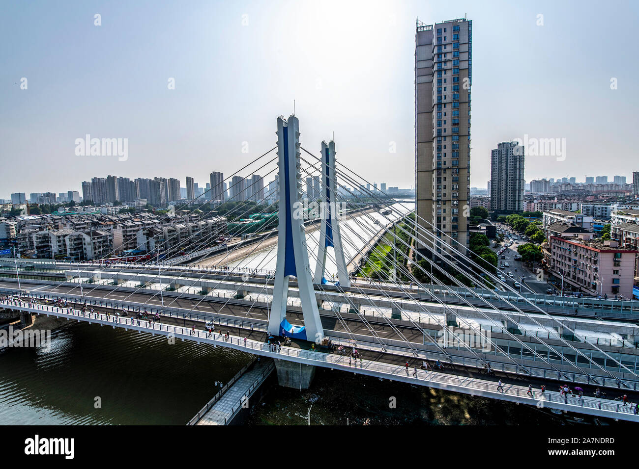New Zhongjiang Bridge on Wujiang-Shanghai canal opens after three years ...