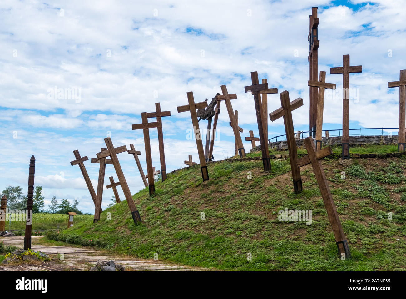 Muhi, Hungary - August 08, 2019: The Battle of Mohi national memorial ...