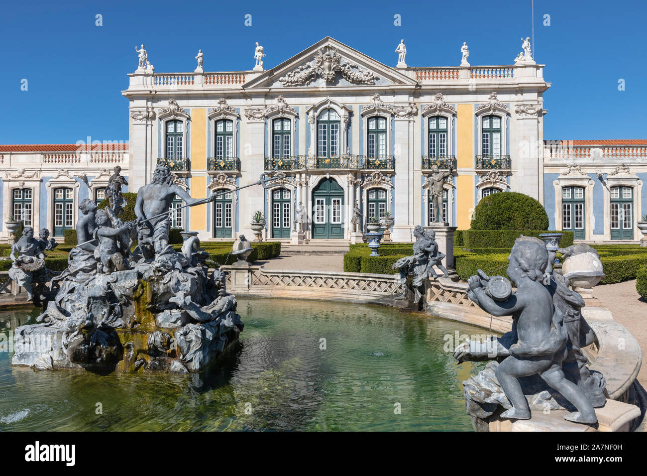 Palace of Queluz, Sintra, Lisbon, Portugal, Europe Stock Photo - Alamy