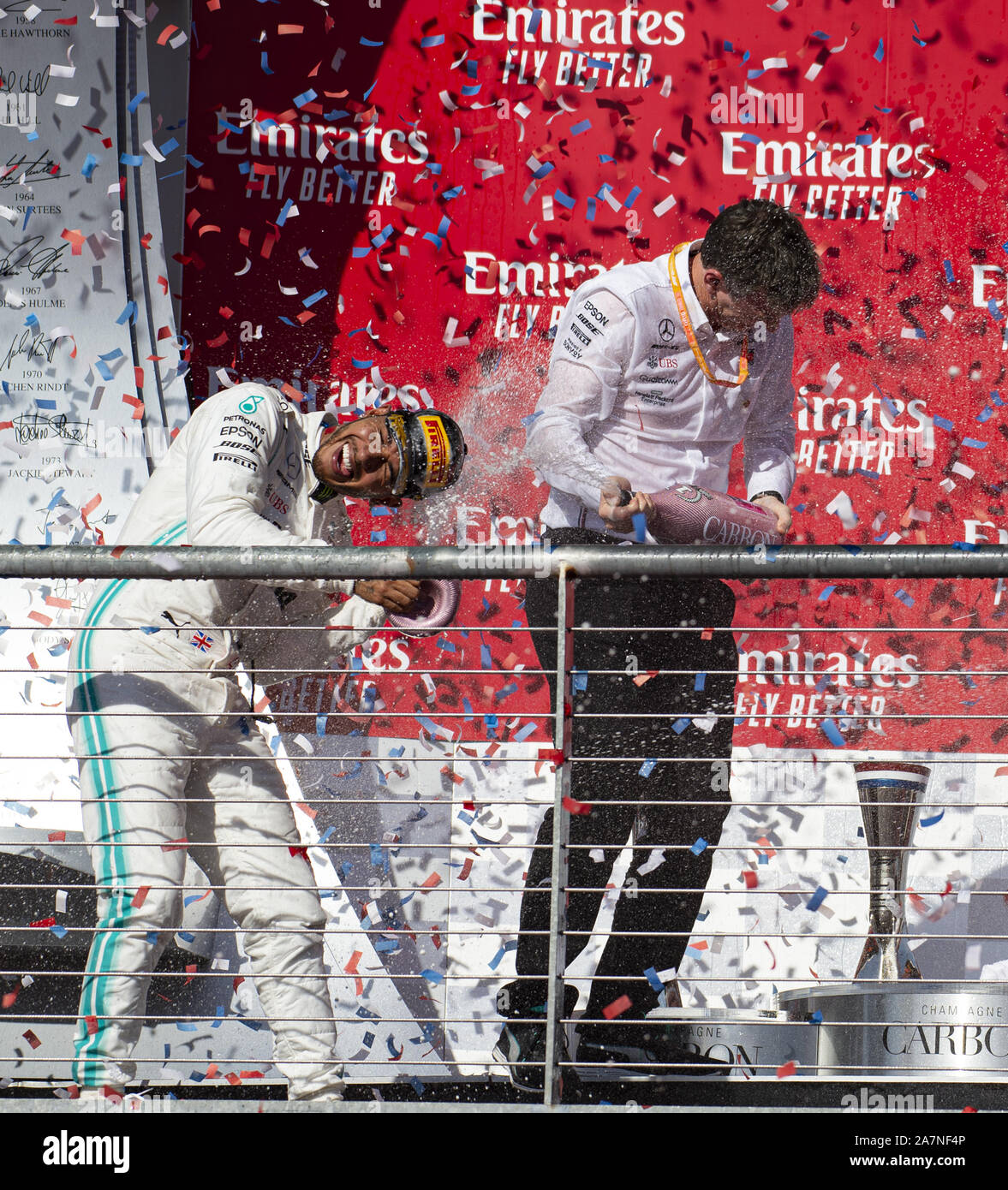 Austin, Texas, USA. 3rd Nov, 2019. 44 LEWIS HAMILTON of Mercedes-AMG ...