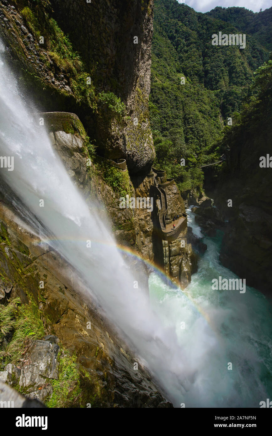 Devil's cauldron waterfall ecuador hi-res stock photography and images ...