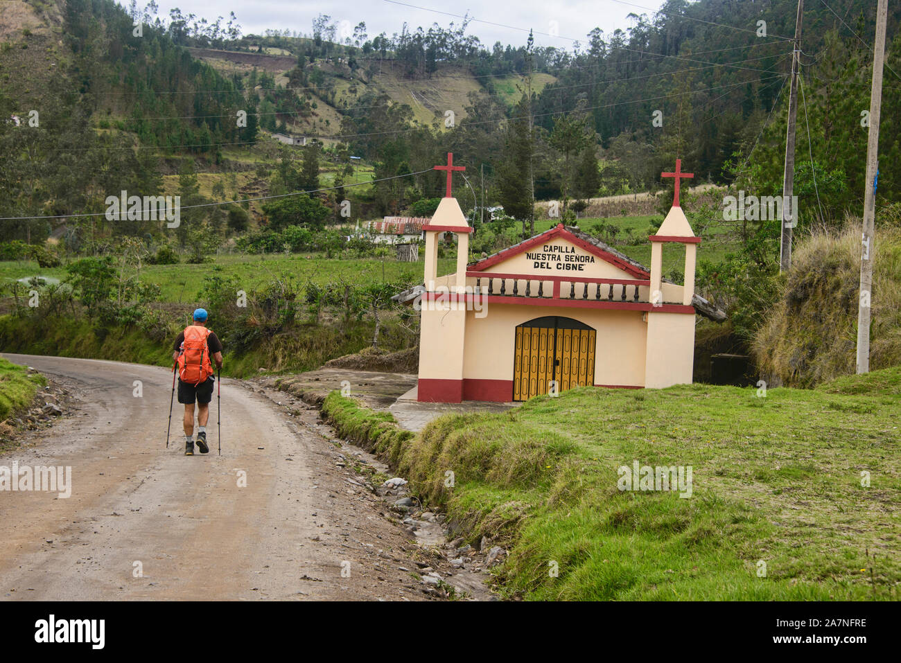 Trekking on the Quilotoa Loop Trek, Quilotoa, Ecuador Stock Photo - Alamy