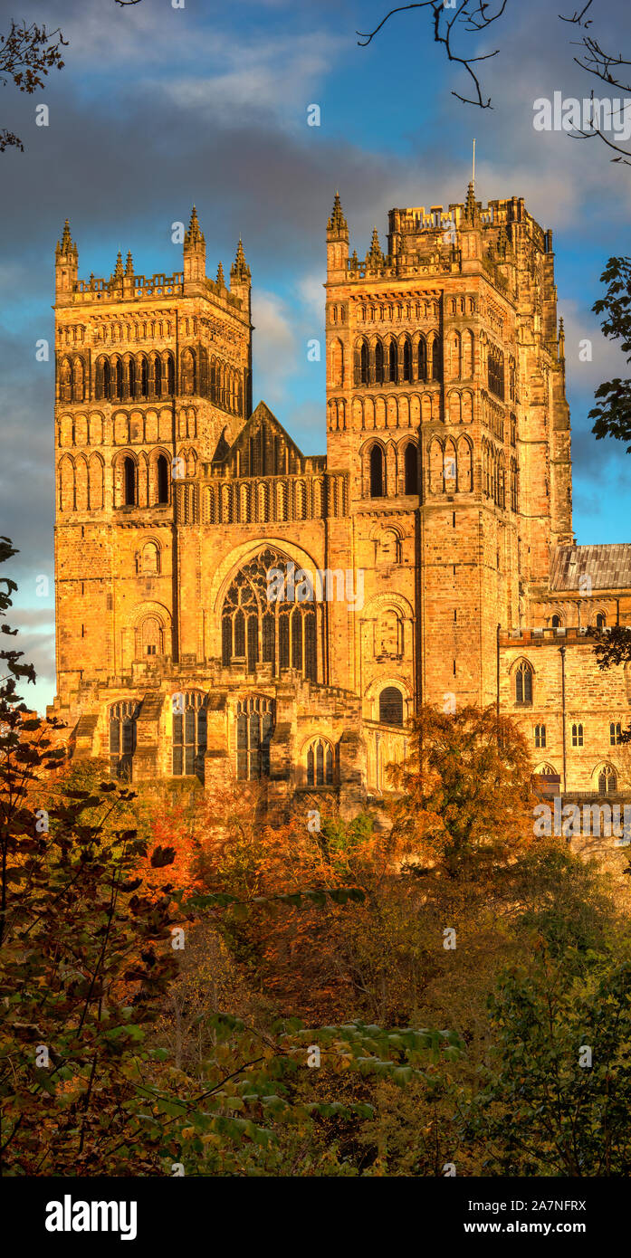 Durham Cathedral in Autumn, City of Durham, England, United Kingdom ...