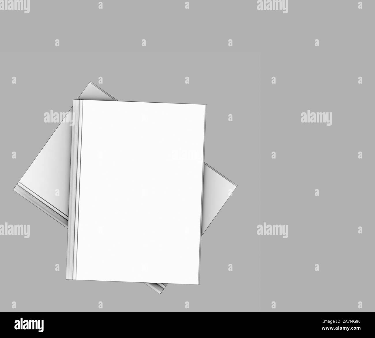 Book mockup standing Black and White Stock Photos & Images - Alamy