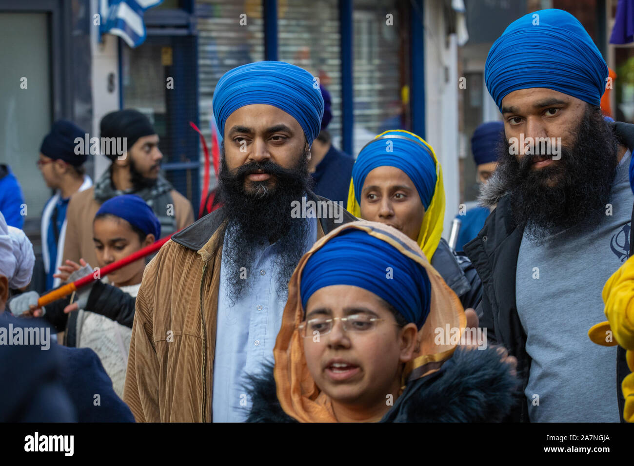 Sikh Nagar Kirtan Procession. Up to 15,000 Sikhs took part in a ...