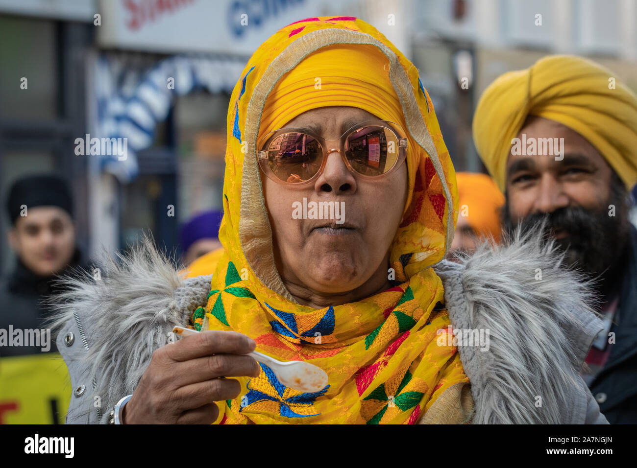 Sikh Nagar Kirtan Procession. Up to 15,000 Sikhs took part in a ...