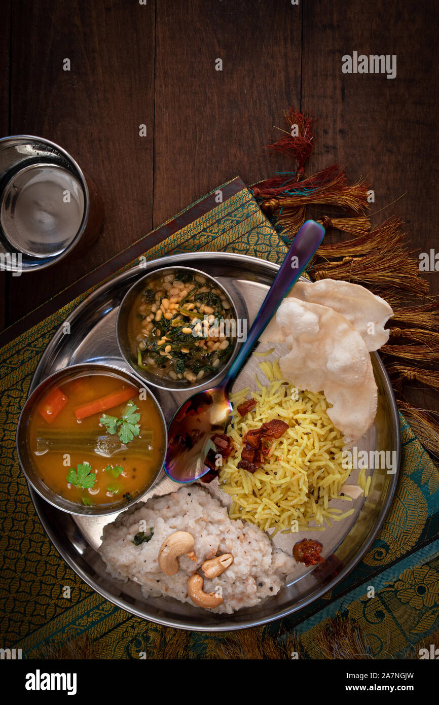 Traditional indian servingware hi-res stock photography and images - Alamy